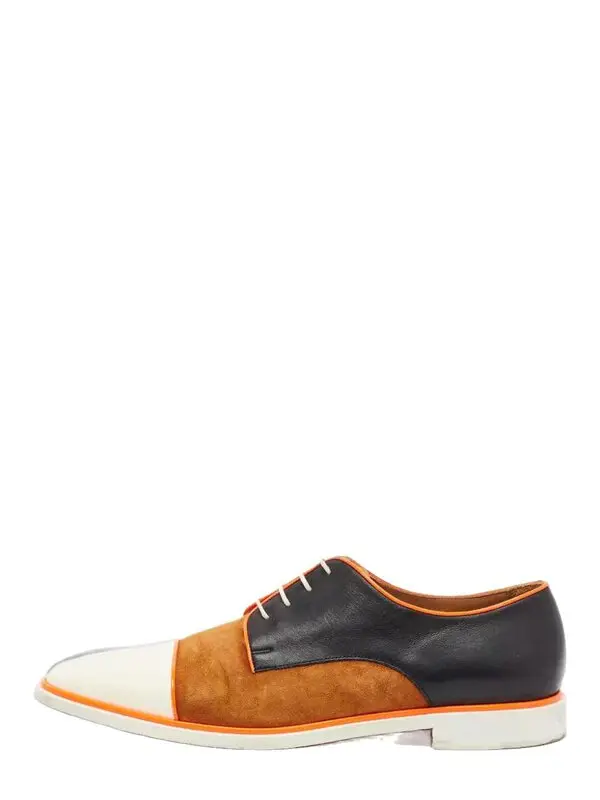 CHRISTIAN LOUBOUTIN Greggo" Paneled Leather Derby Shoes - Black