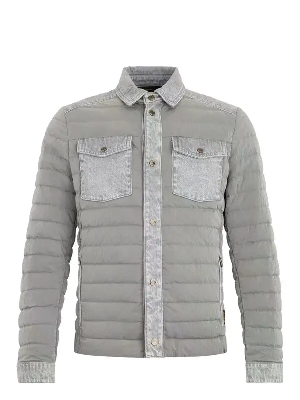 MOORER Crespi Padded Shirt Jacket - Grey