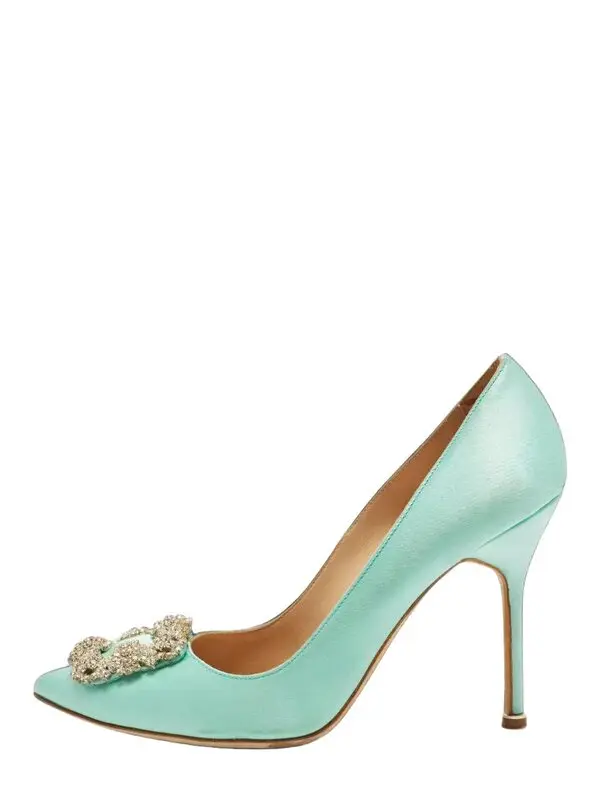 Manolo Blahnik Hangisi Heeled Pumps - Blue