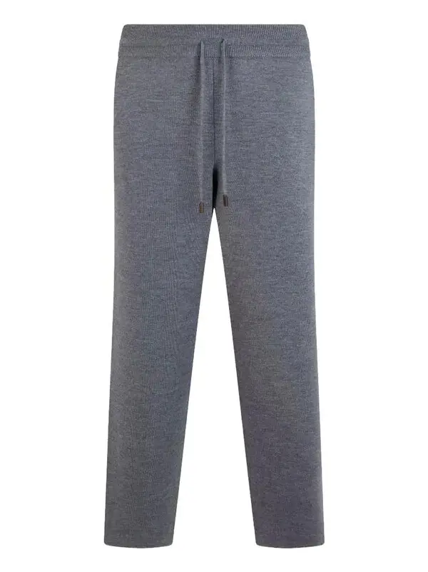 SLOWEAR Drawstring-waist Track Pants - Grey