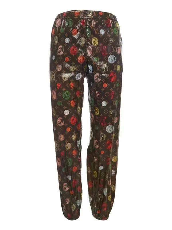 LOUIS VUITTON X Fornasetti Cameo Print Track Pants - Brown