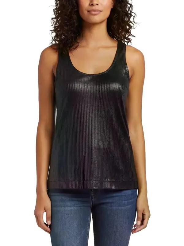 Givenchy Rib-knit Scoop Neck Tank Top - Black