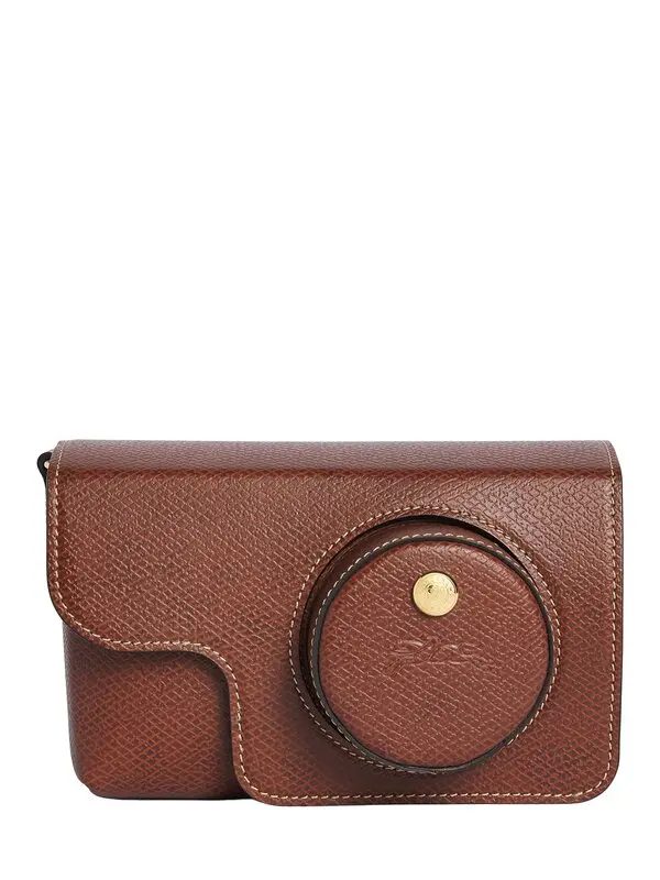 Longchamp Leather Épure Camera Bag - Brown