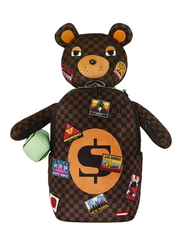 SPRAYGROUND Global Mogul Bear Backpack - Brown
