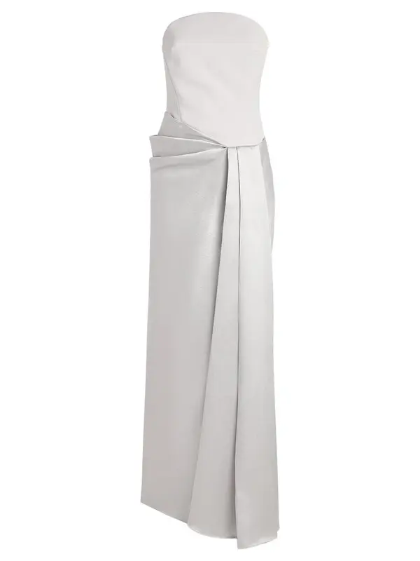Solace London Corseted Seri Gown - Silver