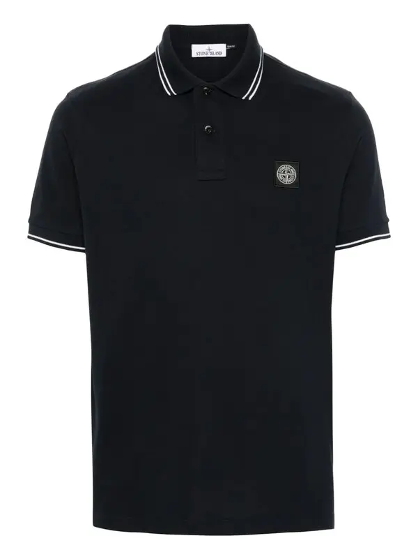 Stone Island Cotton Polo Shirt - Blue