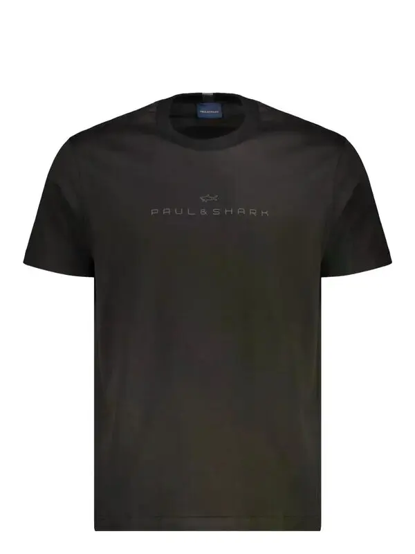 Paul & Shark Logo-print Short-sleeved T-shirt - Black
