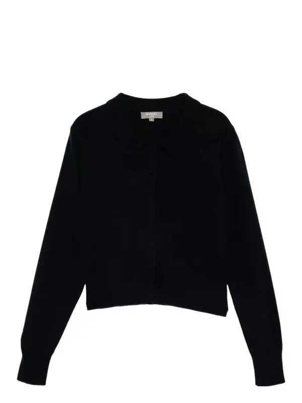 N.peal Thea Collared Cardigan - Blue