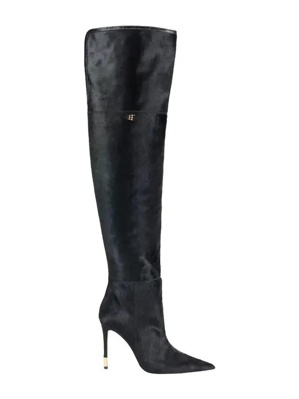 Elisabetta Franchi Knee-high Stiletto Boots - Black