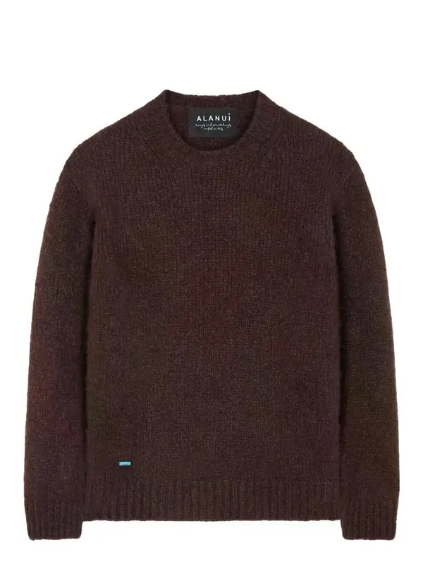 Alanui Ribbed-knit Cashmere-blend Sweater - Brown
