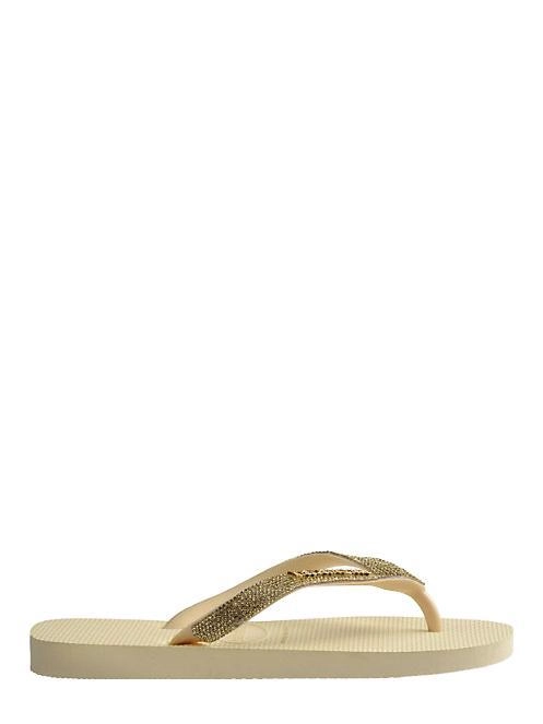 Havaianas Top Glitter Rubber Flip Flops - Buttercream