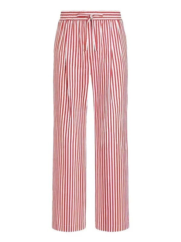 Dolce & Gabbana Striped Poplin Trousers - Red