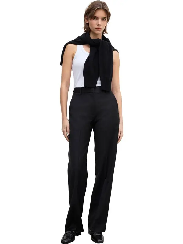 HOUSE OF DAGMAR Classic Tailored Trousers - Black