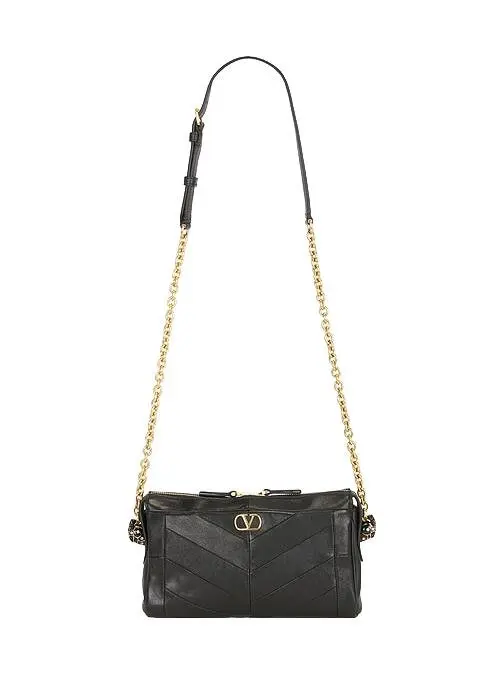 Valentino Garavani Panthea Small Shoulder Bag - Nero