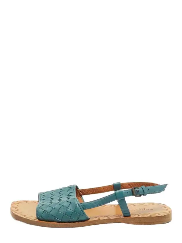Bottega Veneta Intrecciato Slingback Sandals - Blue