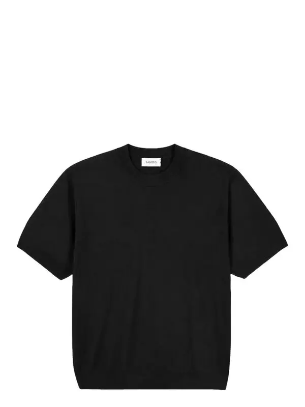 LANEUS Short-sleeves Top - Black