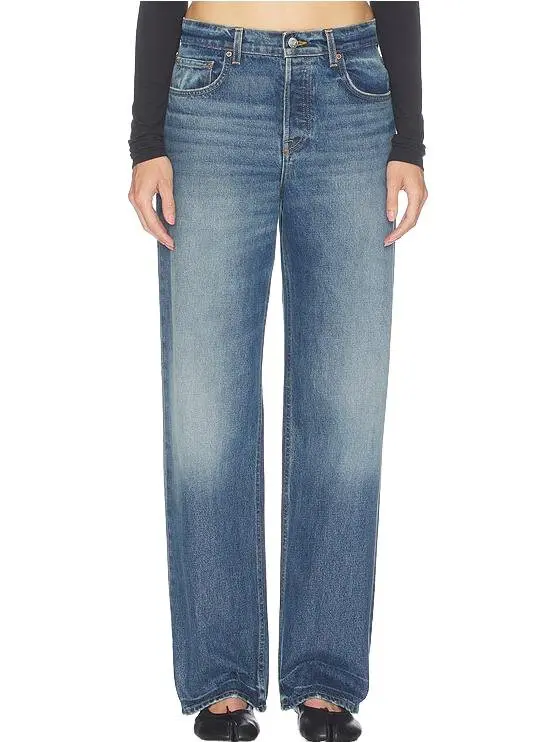 GRLFRND Bella Low Rise Boyfriend Jeans - Blue