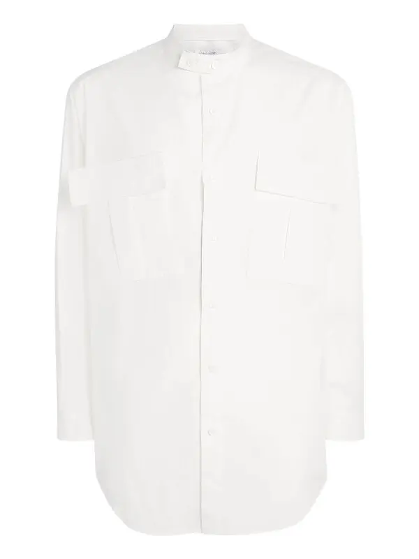 Yohji Yamamoto Cotton Twin-pocket Shirt - White