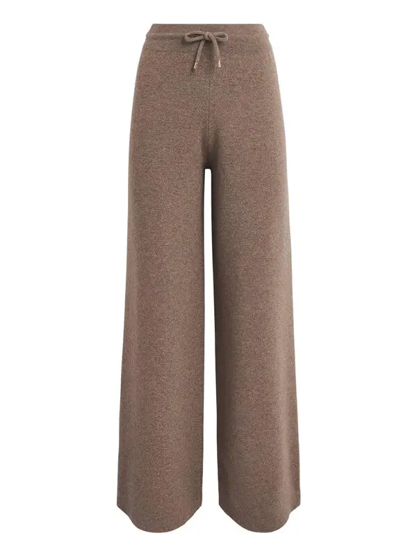 Agnona Cashmere, Wool & Silk Wide-leg Trousers - Brown