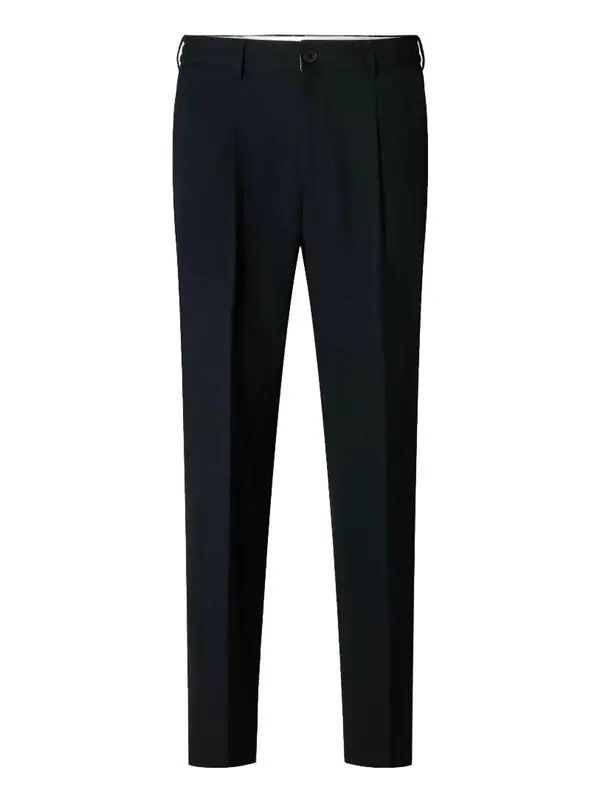 SELECTED Pleated Straight Leg Trousers - Blue