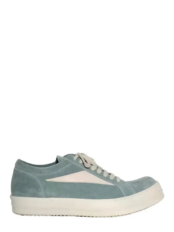 Rick Owens Suede Lace-up Flatform Sneakers - Blue