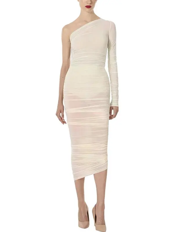 Wolford Draped Asymmetric Skirt - Neutrals