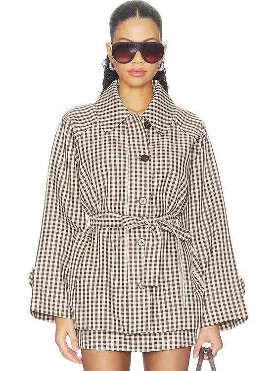 MAUDE CLUB Clarke Trench - Brown