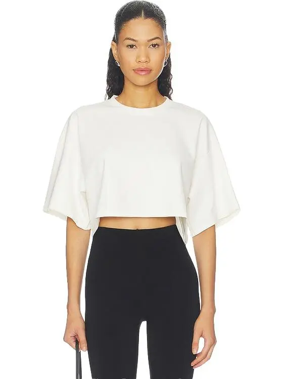 RIPLEY RADER Ponte Knit Crop Top In . Also - White