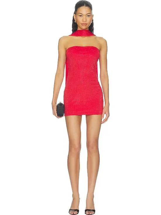Superdown Eden Strapless Mini Dress - Red