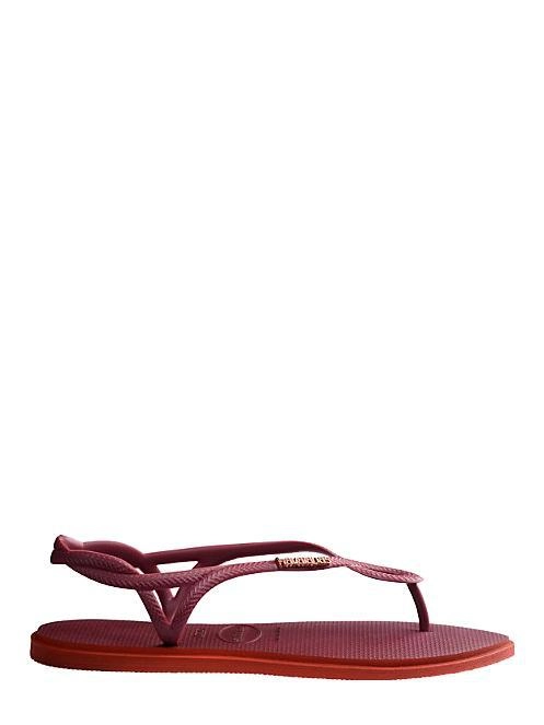 Havaianas Luna Point Rubber Flip Flops - Amaranth/orange