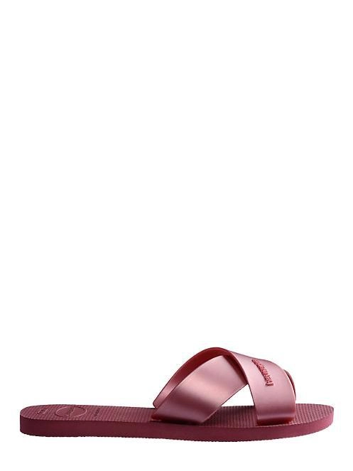 Havaianas Metallic Rubber Flip Flops - Amaranth