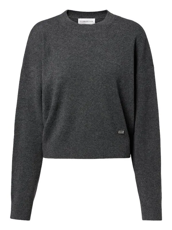 Victoria Beckham Wool And Cashmere Sweater - Grey