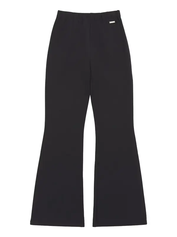 Monnalisa Logo Flared Leggings - Black