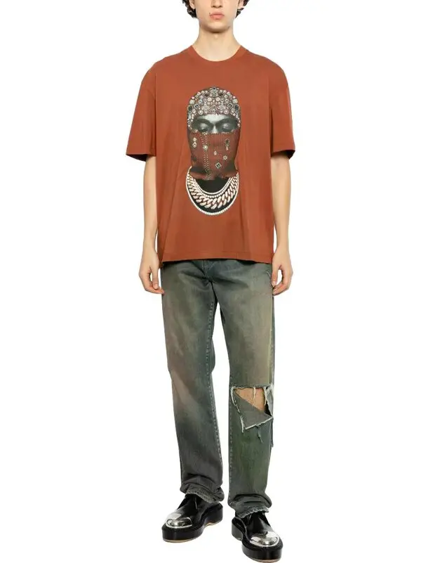 IH NOM UH NIT Graphic-print T-shirt - Orange