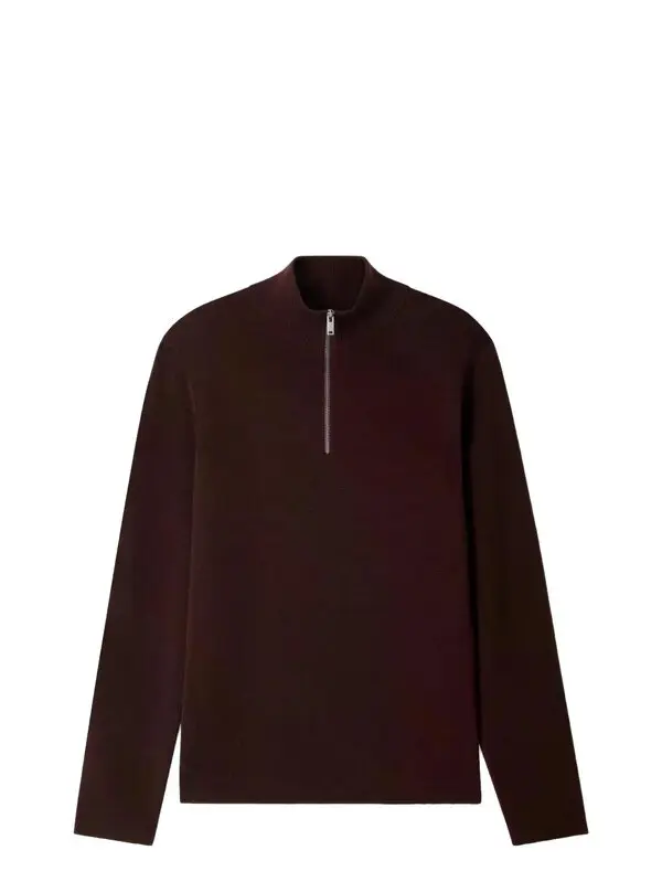Sandro Half-zip Sweatshirt - Brown