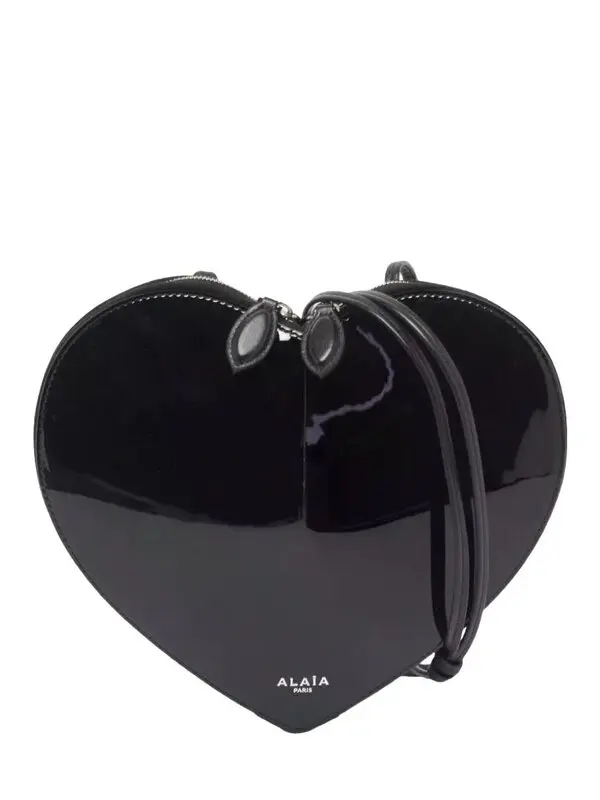 Alaïa Le Coeur Heart-shaped Crossbody Bag - Black