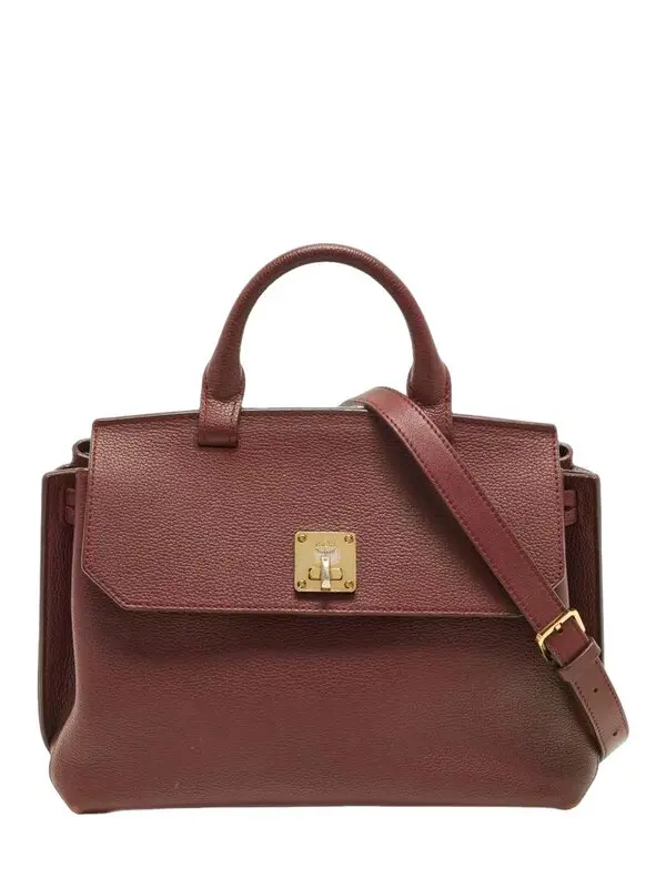 Mcm Milla Flap Handbag - Red