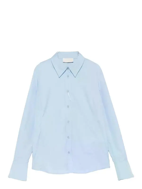 I BLUES Button-down Long-sleeve Shirt - Blue