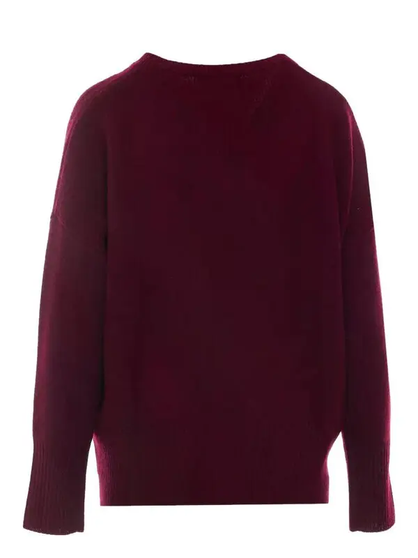 LISA YANG Mila Cashmere Crew Neck Sweater - Red