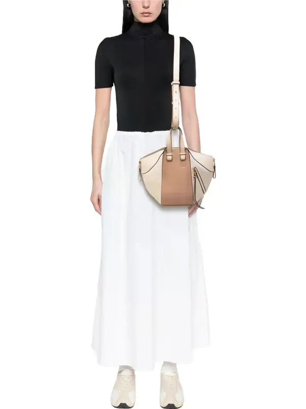 Loewe Bicolor Leather Hammock Satchel - Neutrals