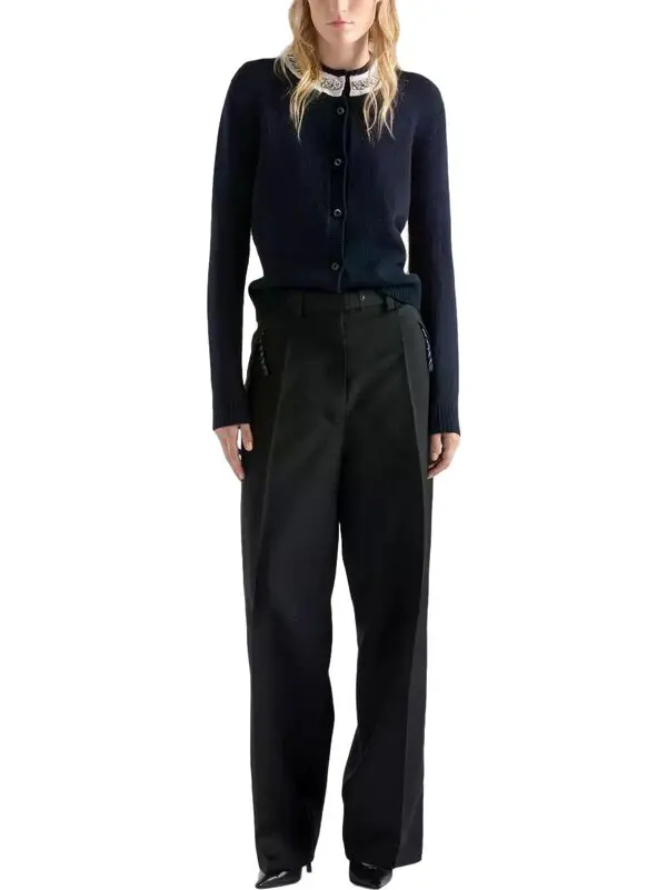 Prada Wool And Cashmere Cardigan - Blue