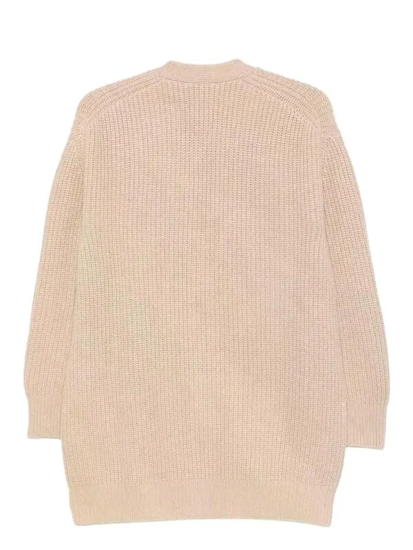 Malo Ribbed-knit V-neck Cardigan - Neutrals