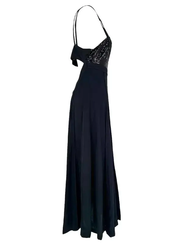 JASON WU Sequin Bustier Midi Dress - Black
