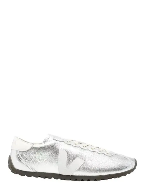 VEJA Cateyes Leather Sneakers - Silver