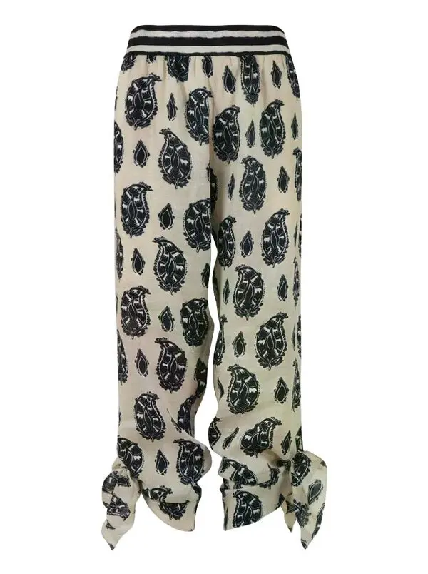 Johanna Ortiz Femininity Dramatic Paisley-print Trousers - Neutrals