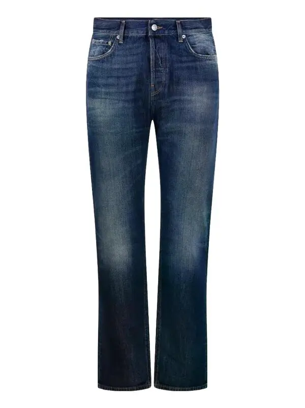 HAIKURE Faded Straight-leg Jeans - Blue