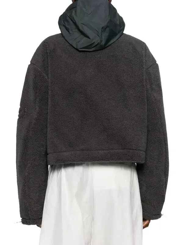 Adidas By Stella Mccartney Fleece Hoodie - Grey