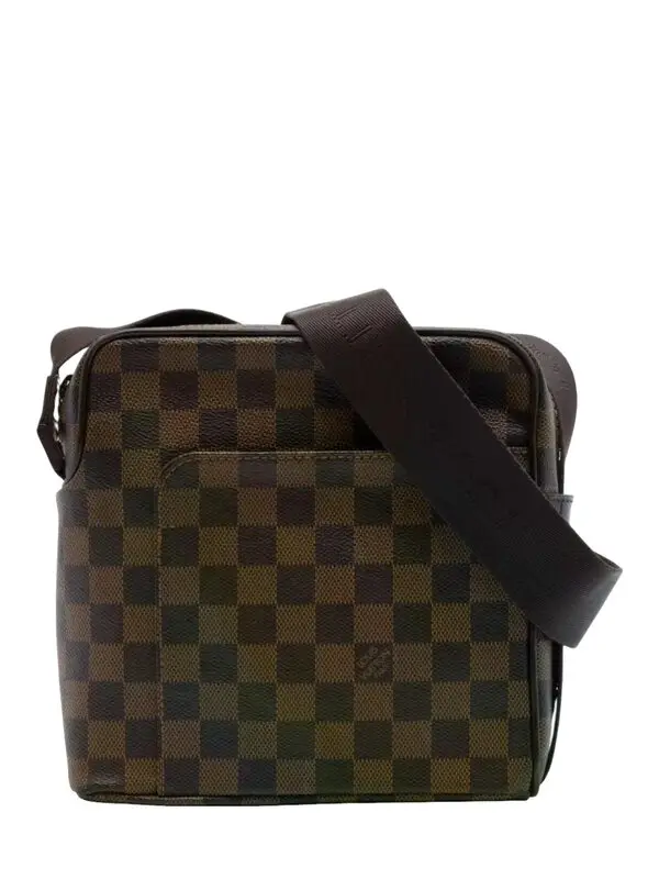 LOUIS VUITTON Damier Ebene Olav Pm Cross Body Bag - Brown