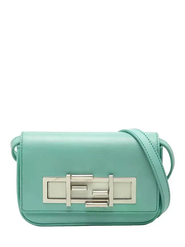 Fendi Mini Calfskin 3baguette Crossbody Bag - Green
