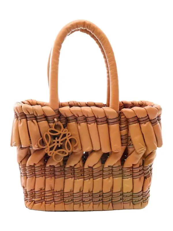 Loewe 2010 Tubular Basket Tote Bag - Brown